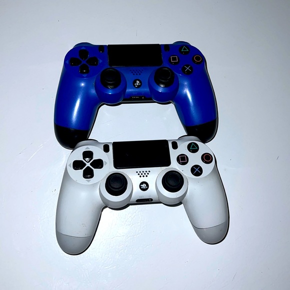 Video Games & Consoles | Blue And White Ps4 Controller | Poshmark